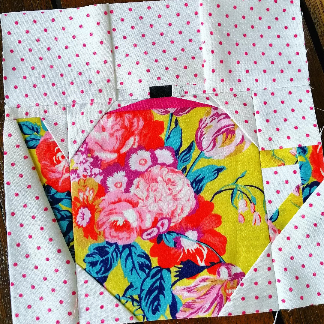 Teapot Block 4 FPP Foundation Paper Piecing Quilt Block Pattern Digital ...