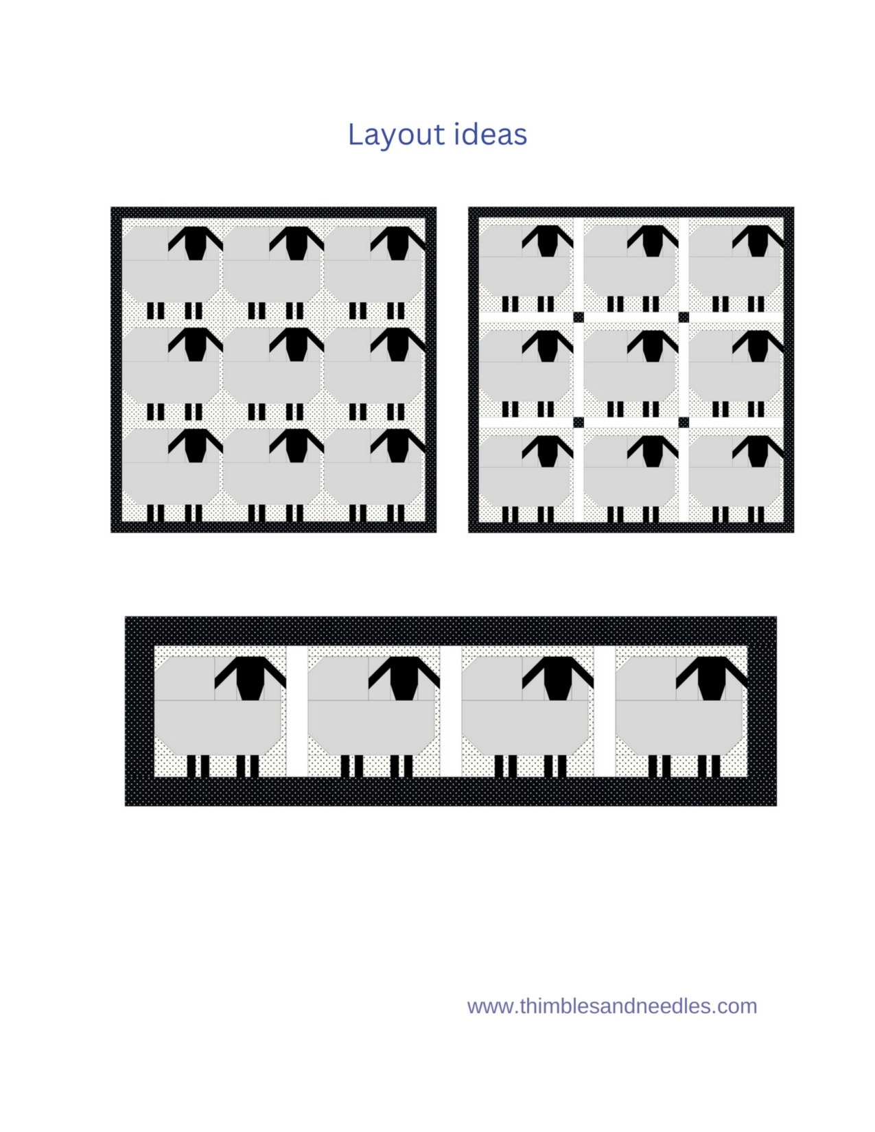 Sheep FPP Foundation Paper Piecing Quilt Block Pattern Digital Download ...