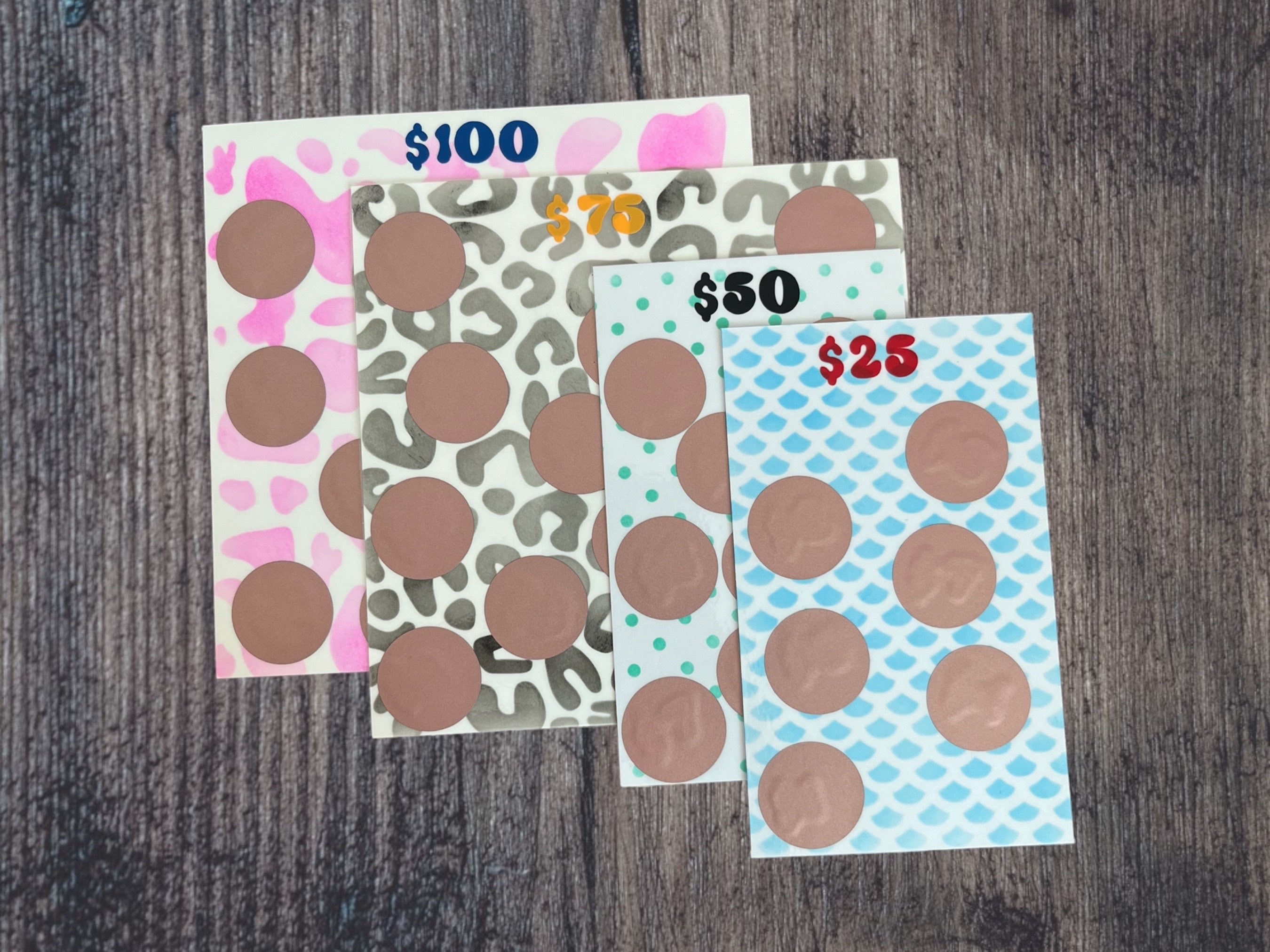 Scratch off Challenge Cards - Etsy