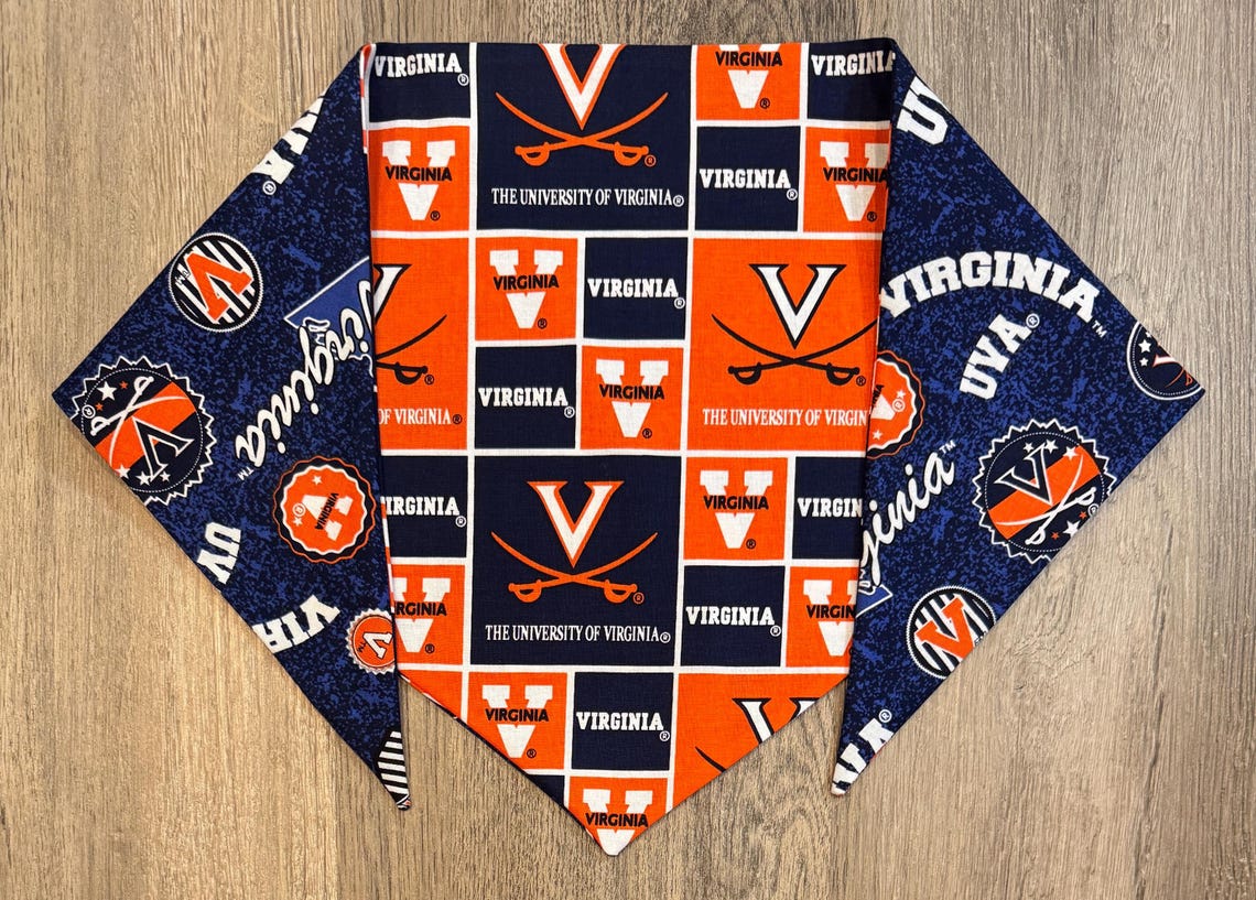 University of Virginia Cavaliers Tie Pet Bandanas - Etsy