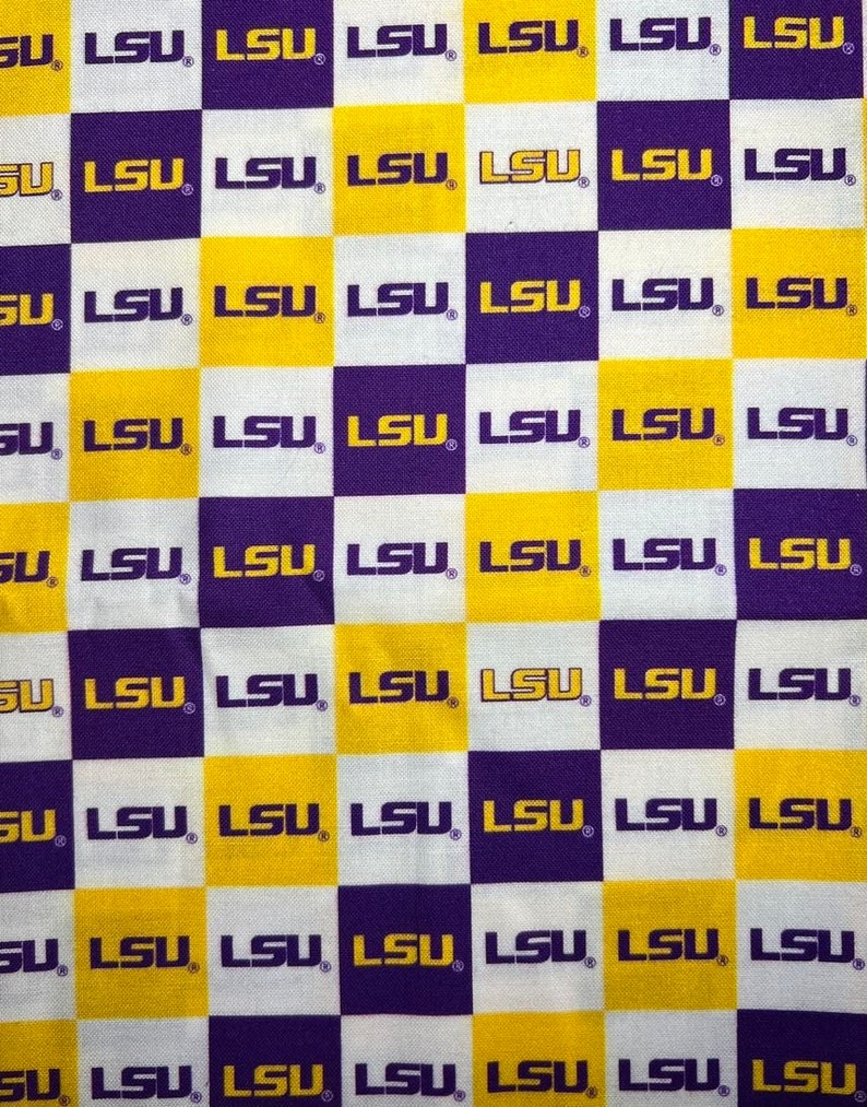 LSU Tigers Tie Pet Bandanas - Etsy