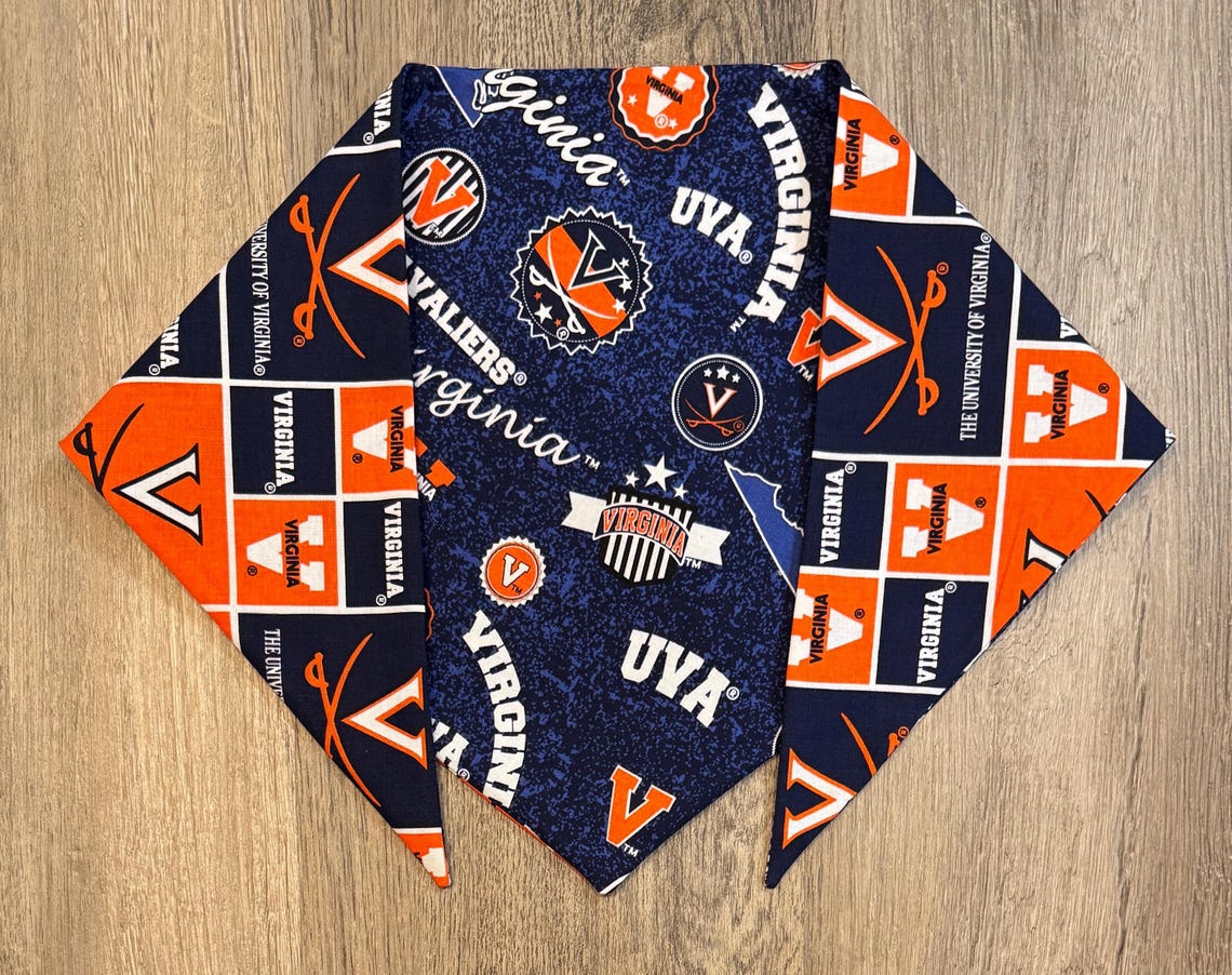 University of Virginia Cavaliers Tie Pet Bandanas - Etsy