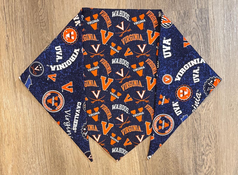 University of Virginia Cavaliers Tie Pet Bandanas - Etsy