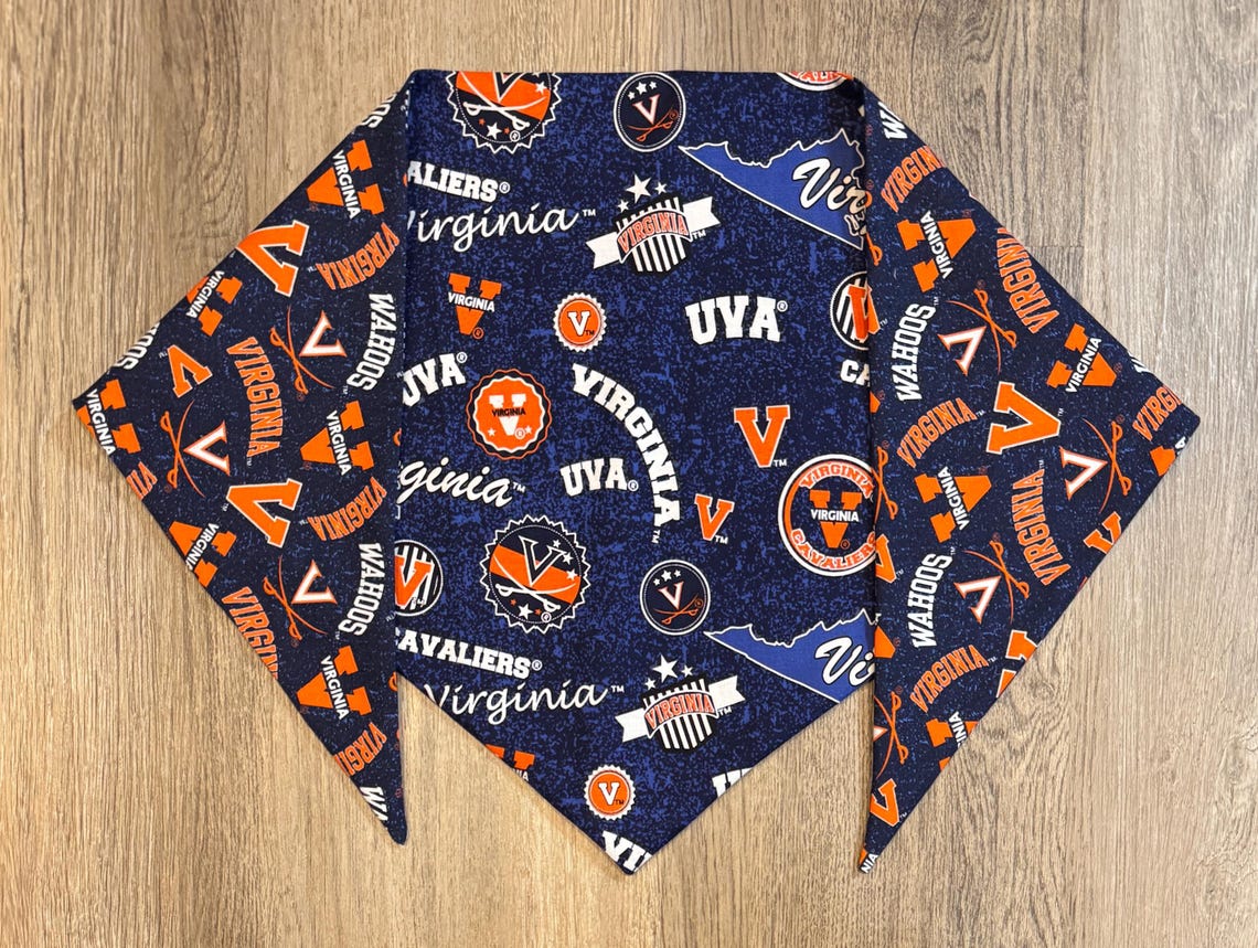 University of Virginia Cavaliers Tie Pet Bandanas - Etsy