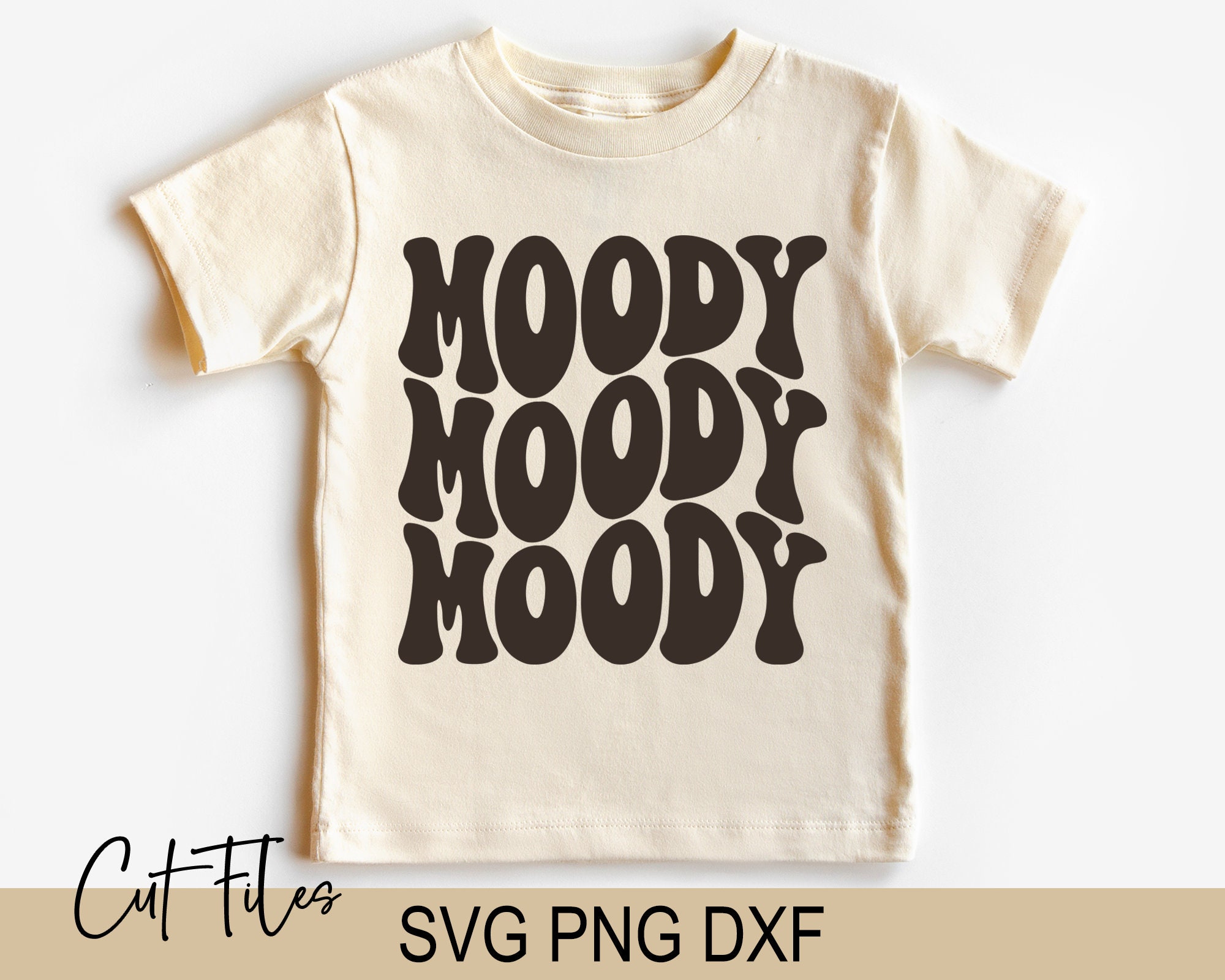 Moody Svg Moody Wavy Stacked Svg Moody File INSTANT - Etsy