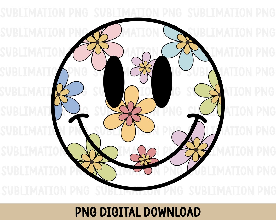 Retro Smiley Face Daisy Flower Png Daisy Flower Power Nebraska Retro ...