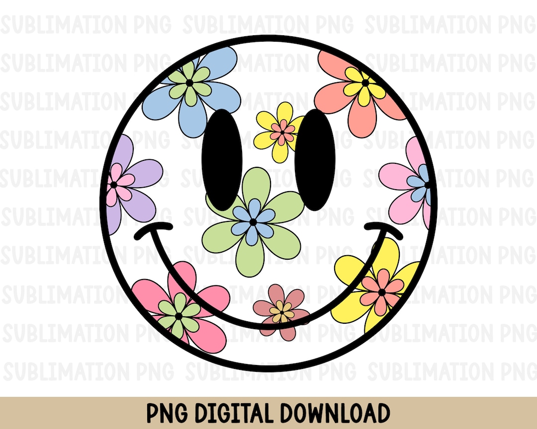 Retro Smiley Face Daisy Flower Png Daisy Flower Power Arizona Retro ...