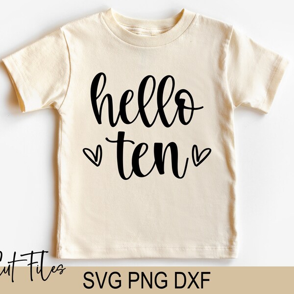 10th Birthday - Etsy