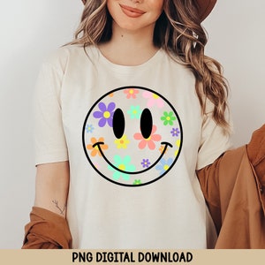 Retro Smiley Face Daisy Flower Png Daisy Flower Indiana Retro Smiley ...