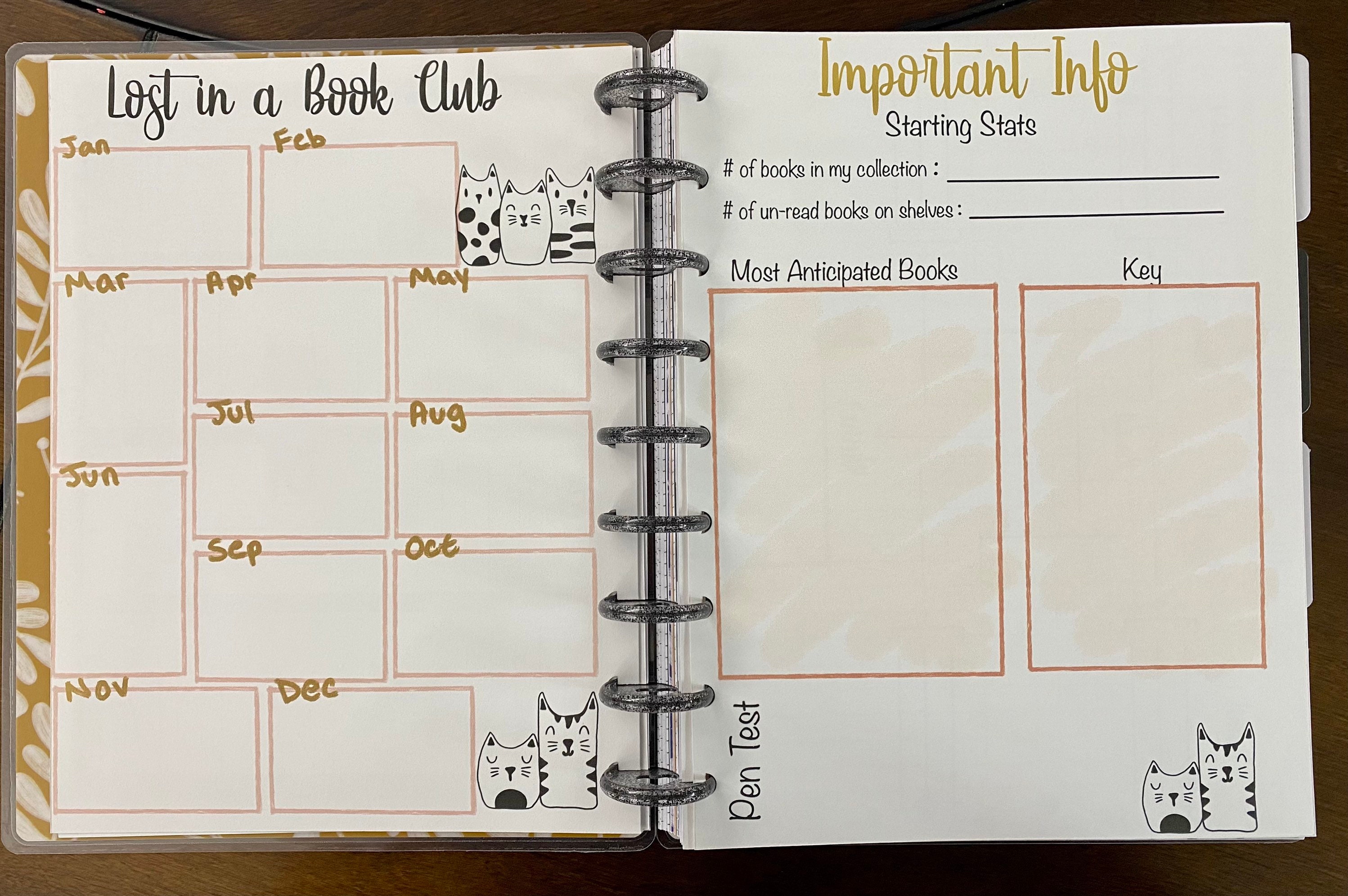 Happy Planner Printables, Classic HP, PDF Digital Reading Journal 2022 ...