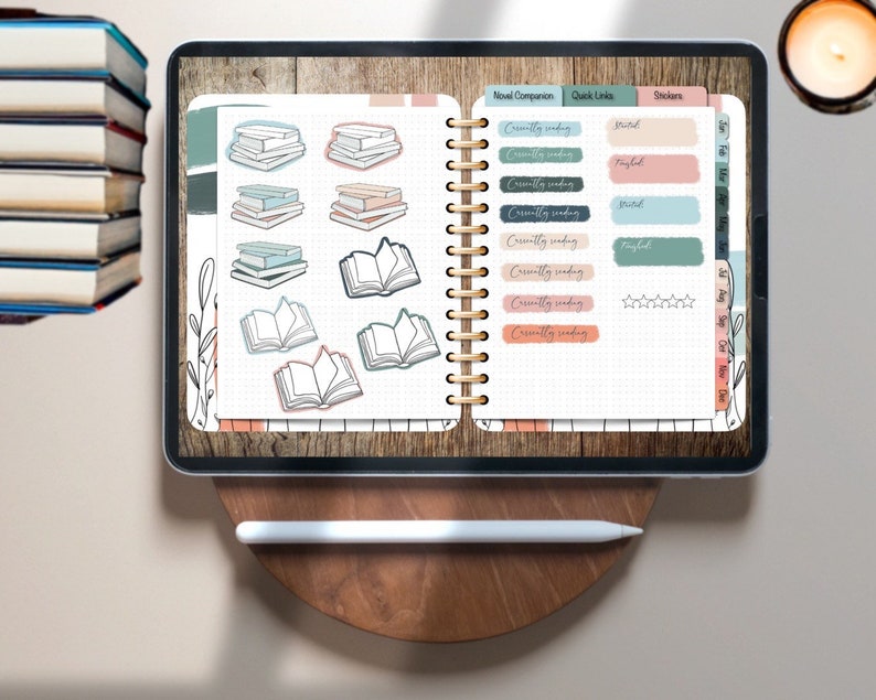 Digital Reading Journal 2022 Bookish Goodnotes Planner - Etsy