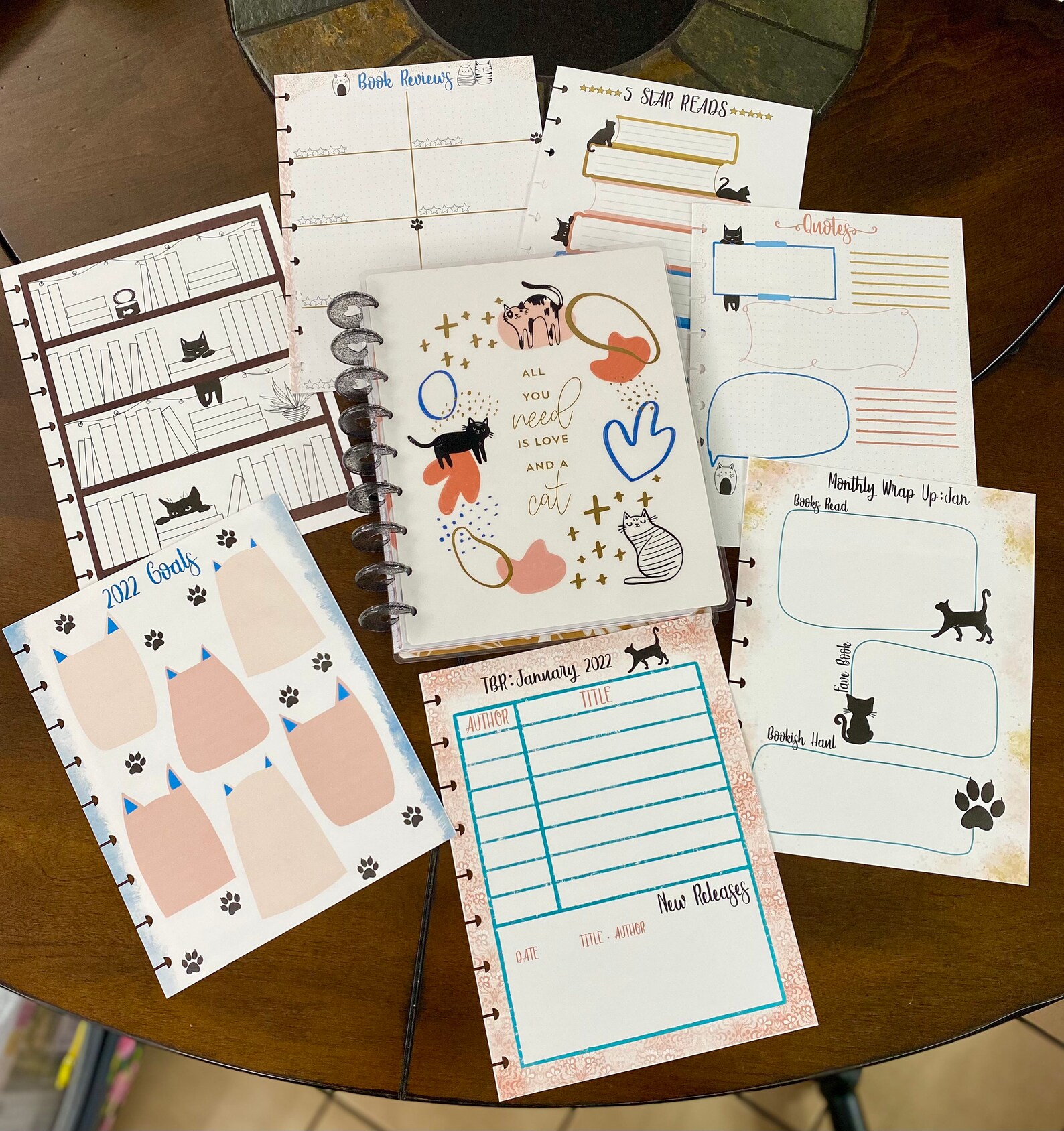 Happy Planner Printables, Classic HP, PDF Digital Reading Journal 2022 ...