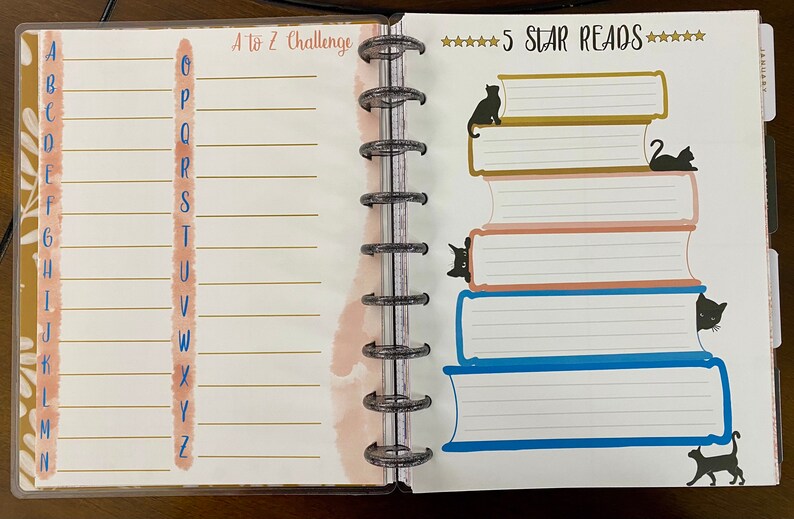 Happy Planner Printables, Classic HP, PDF Digital Reading Journal 2022 ...