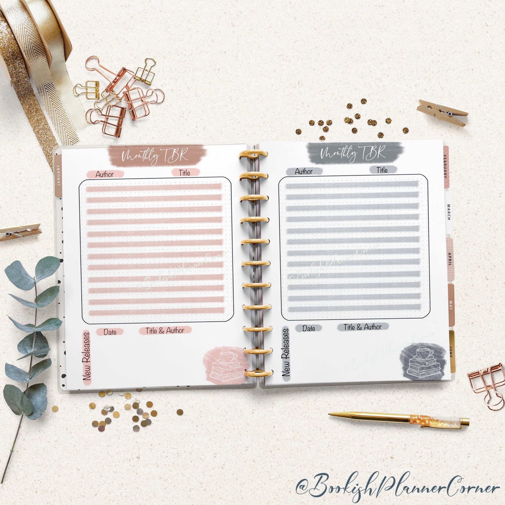 Happy Planner Printables, Classic HP, PDF Digital Reading Journal 2022 ...