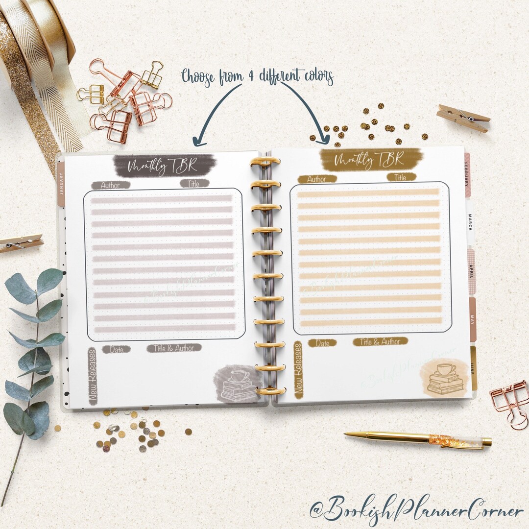 Happy Planner Printables, Classic HP, PDF Digital Reading Journal 2022 ...