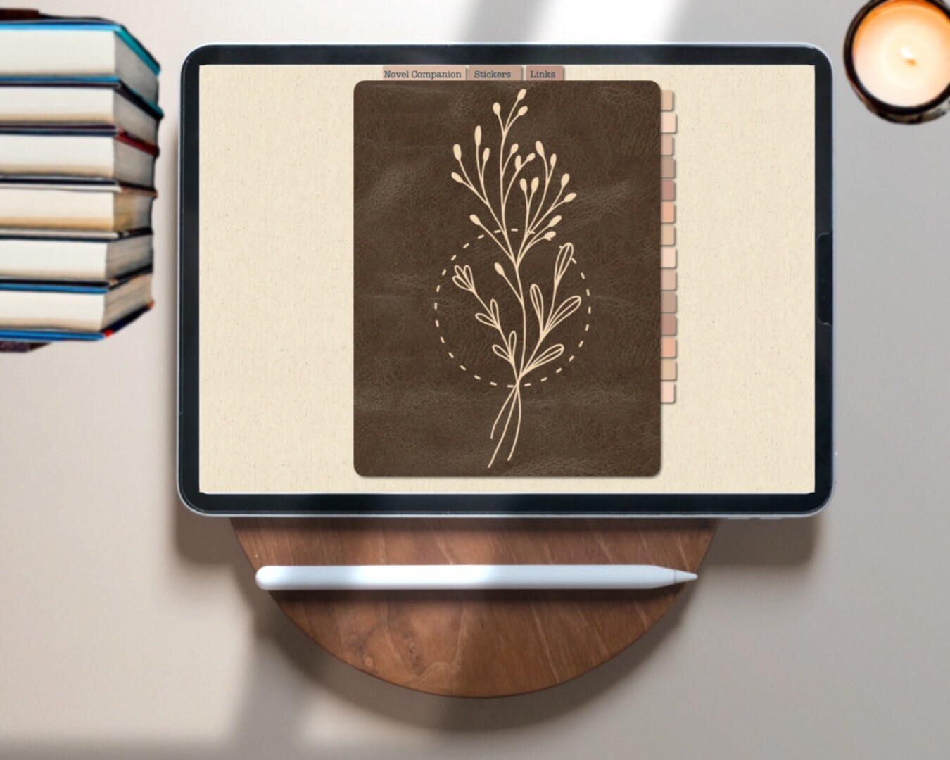 Boho Neutral Theme Digital Reading Journal and UNDATED Planner ...