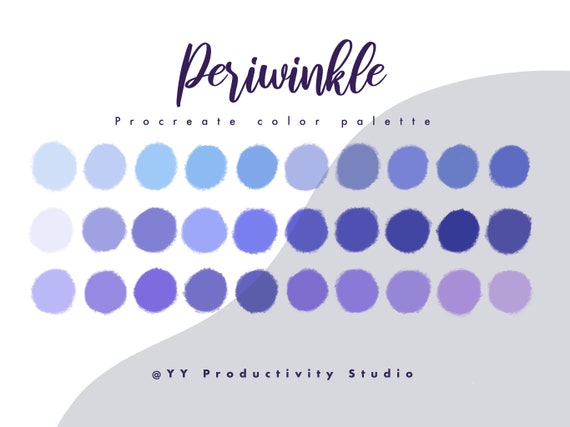 Periwinkle Procreate Color Palette Color Swatches Ipad - Etsy Australia Periwinkle Procreate Color Palette Color Swatches Ipad - Etsy Australia