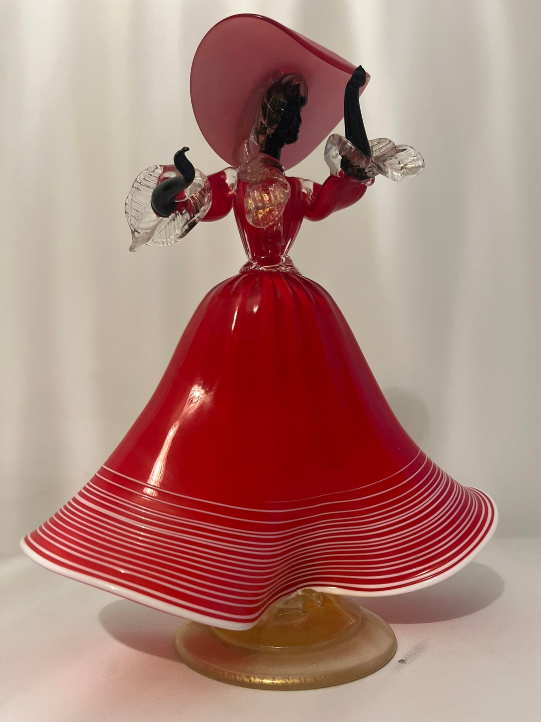 Vintage 1960's Murano Glass Lady Dancer Figurine 10” - Etsy UK