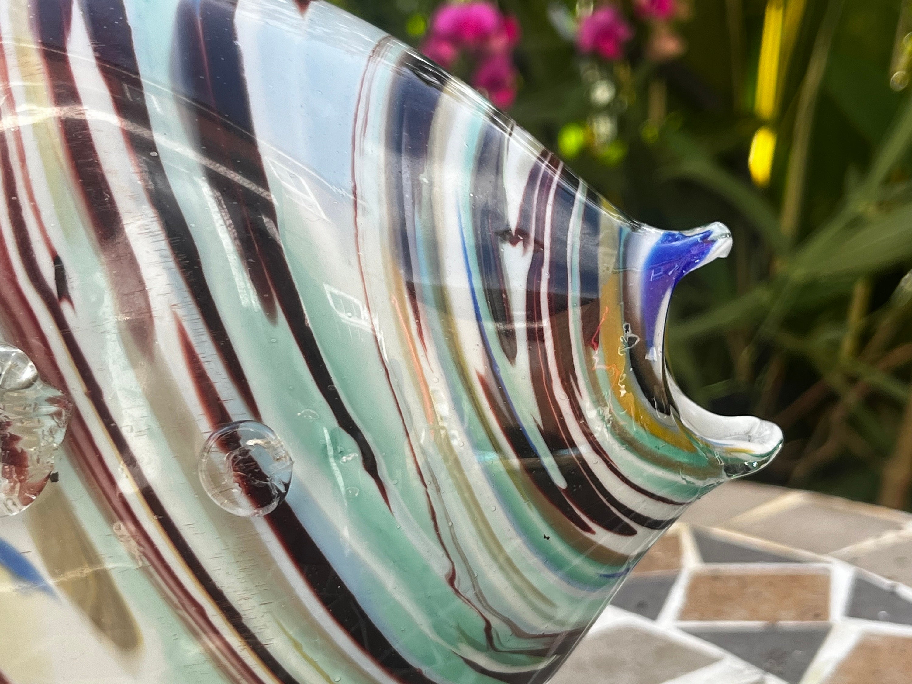 Vintage Handblown Murano Glass Fish Large - Etsy
