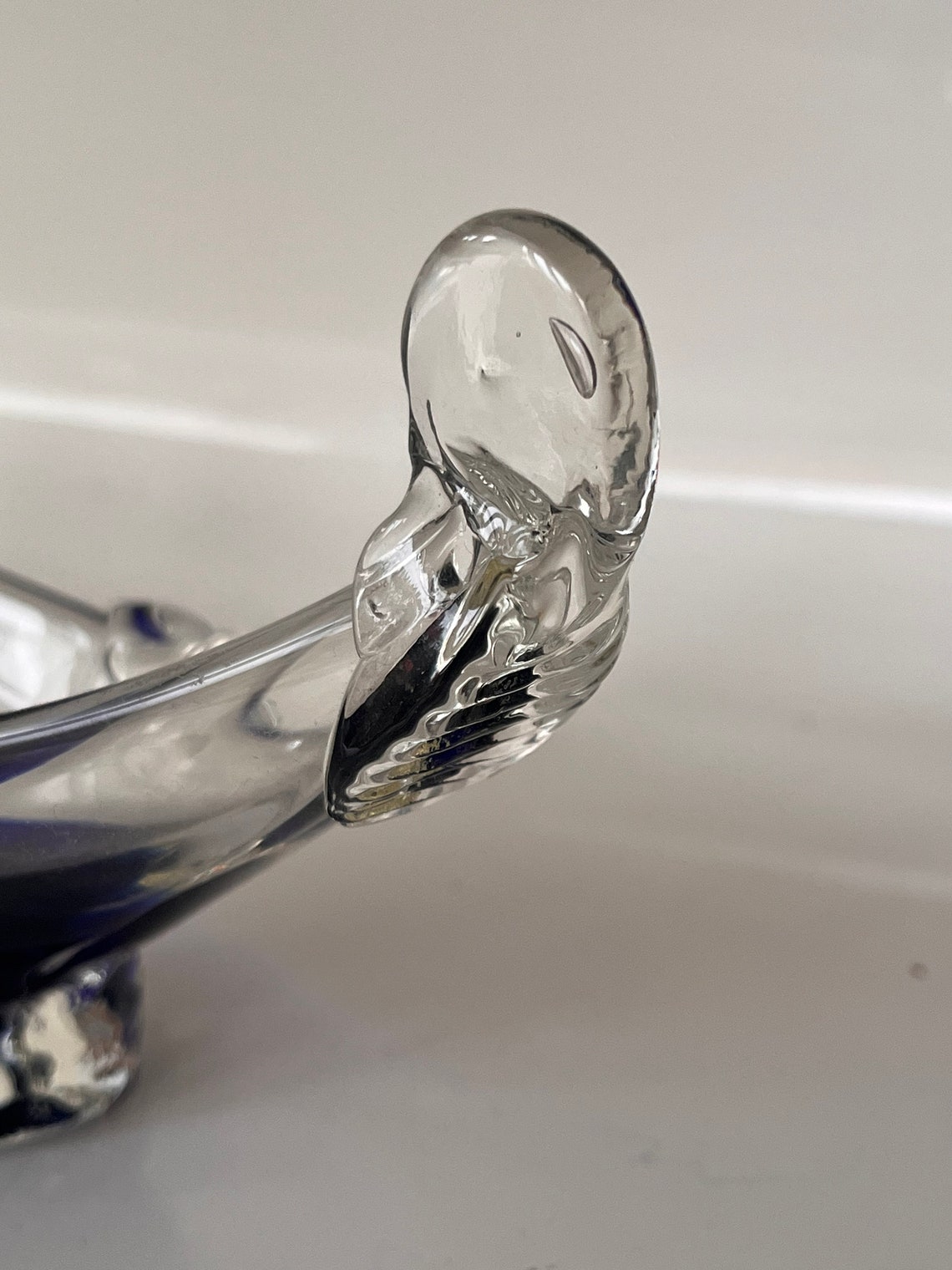 Murano Art Glass Mid Century Blue Handblown Glass Gondola Boat - Etsy