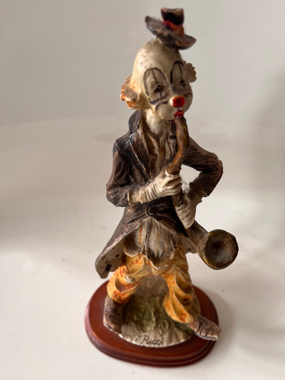 Vintage 1984 Pucci Hobo Clown Figurine Handpainted - Etsy