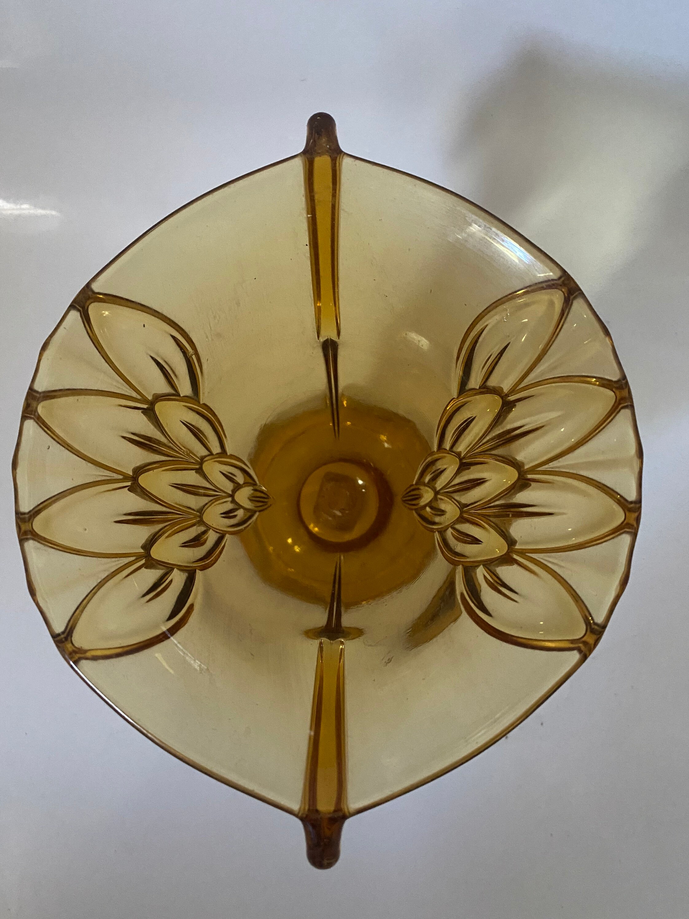 Stölzle #19083 Czech Art Deco 1930’s Amber Glass Vase - Etsy