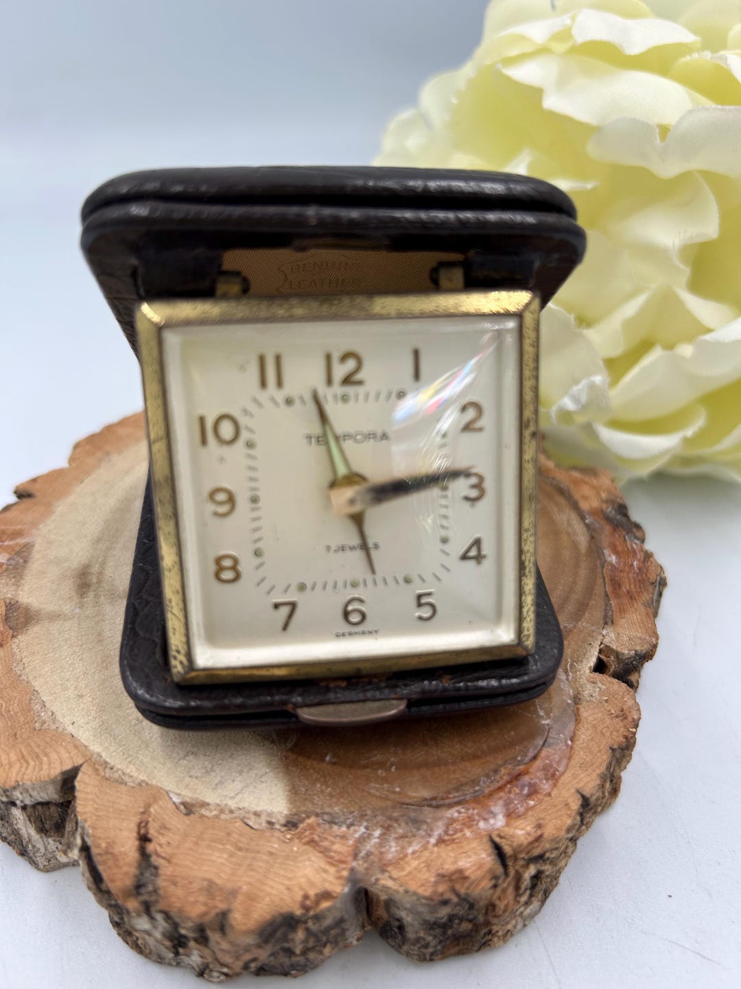 Vintage Tempora Wind-up Travel Alarm Clock | Mid-century German ...