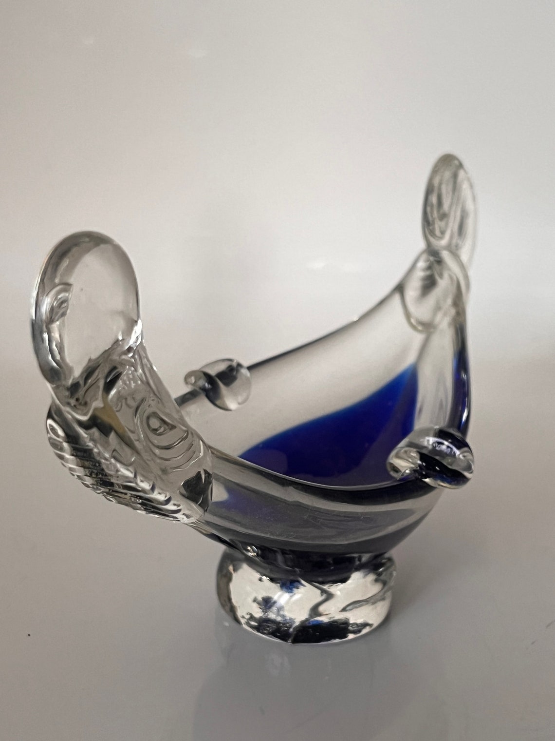 Murano Art Glass Mid Century Blue Handblown Glass Gondola Boat - Etsy