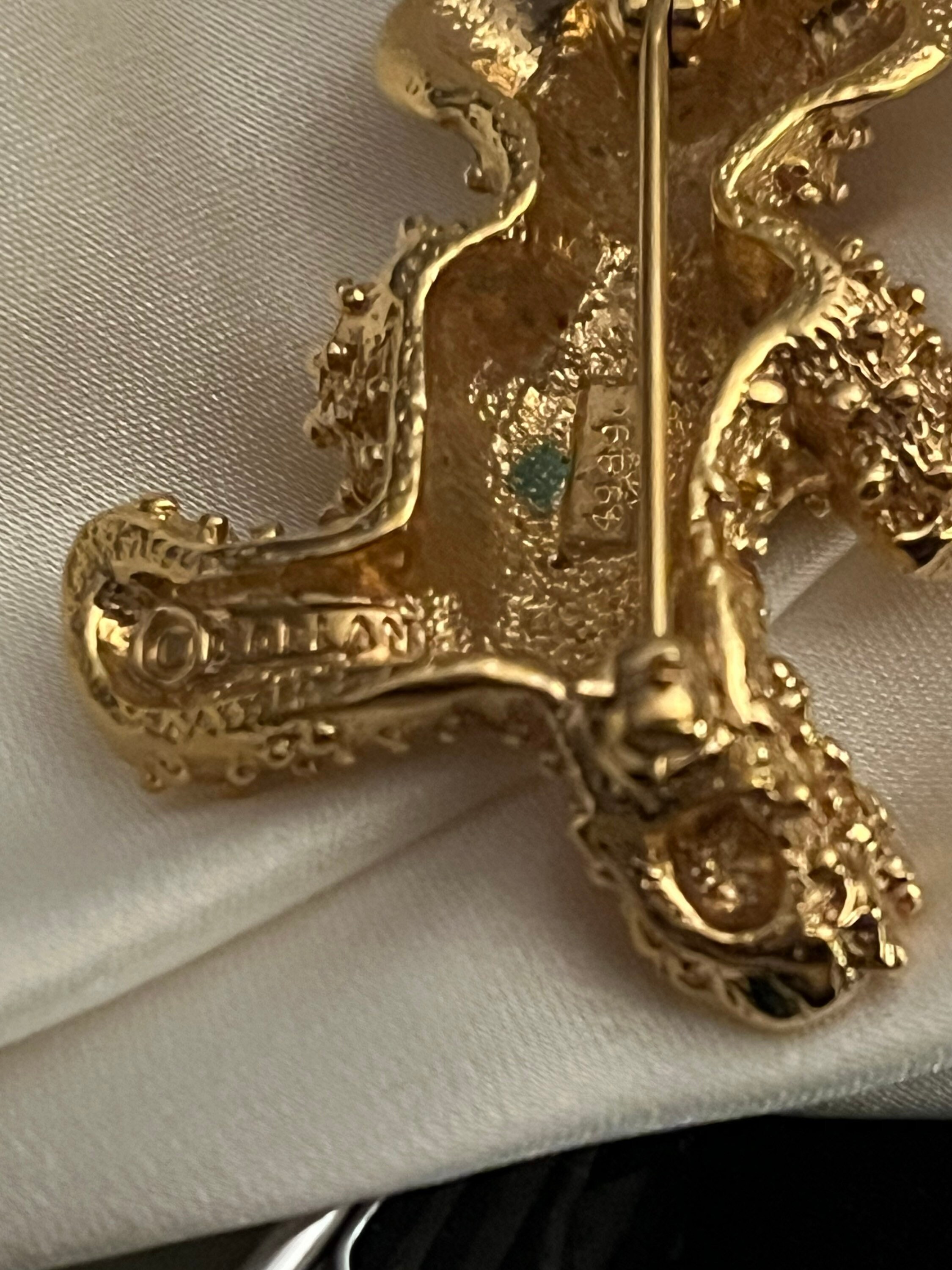 Vintage Dorlan Teddy Bear 1980s Gold Metal Signed Number 4989 - Etsy UK