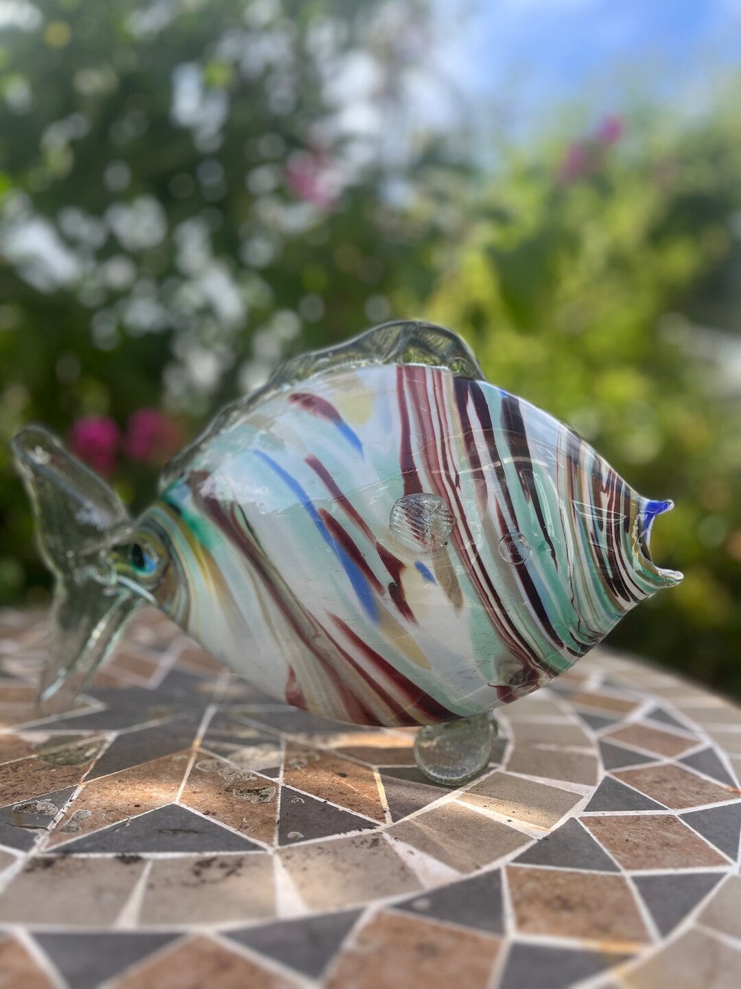 Vintage Handblown Murano Glass Fish Large - Etsy