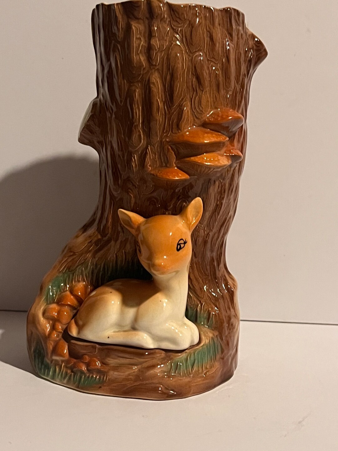Vintage Hornsea Royal Fauna Vase With Fawn and Mushrooms - Etsy