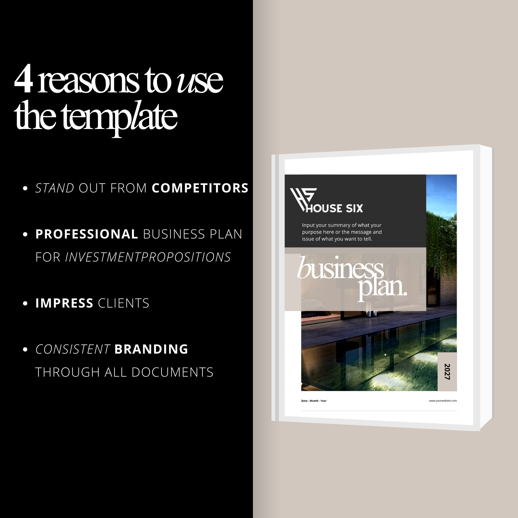 LUXURY Business Plan Template, Luxury Theme for Businesses - Etsy