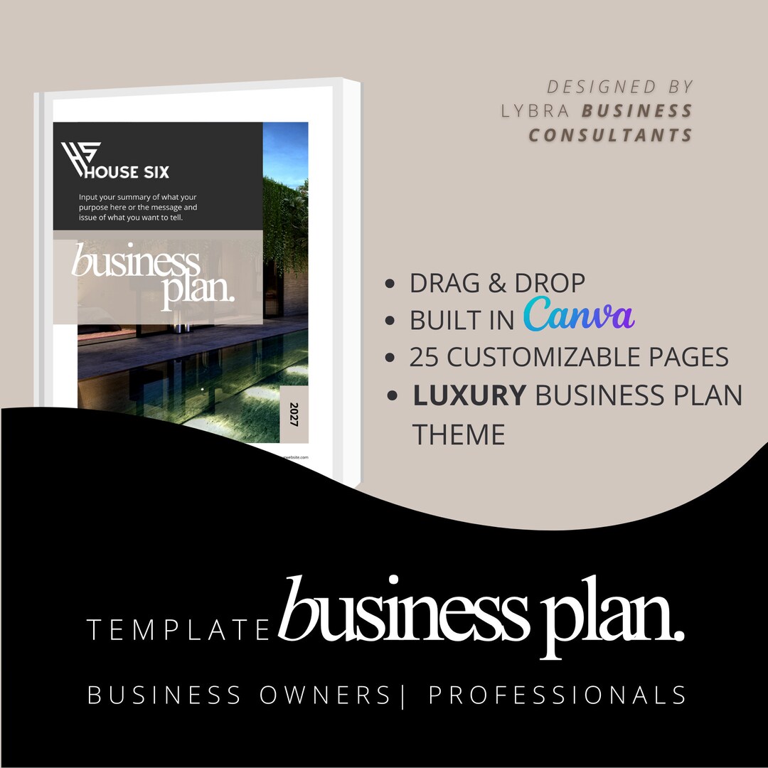 LUXURY Business Plan Template, Luxury Theme for Businesses - Etsy