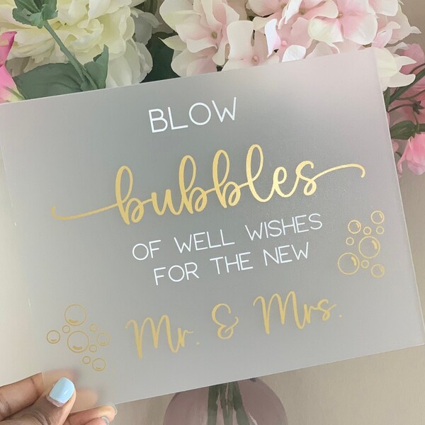 Wedding Bubble Sign - Etsy