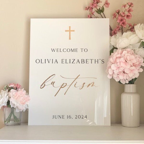 First Communion Acrylic Sign - Etsy