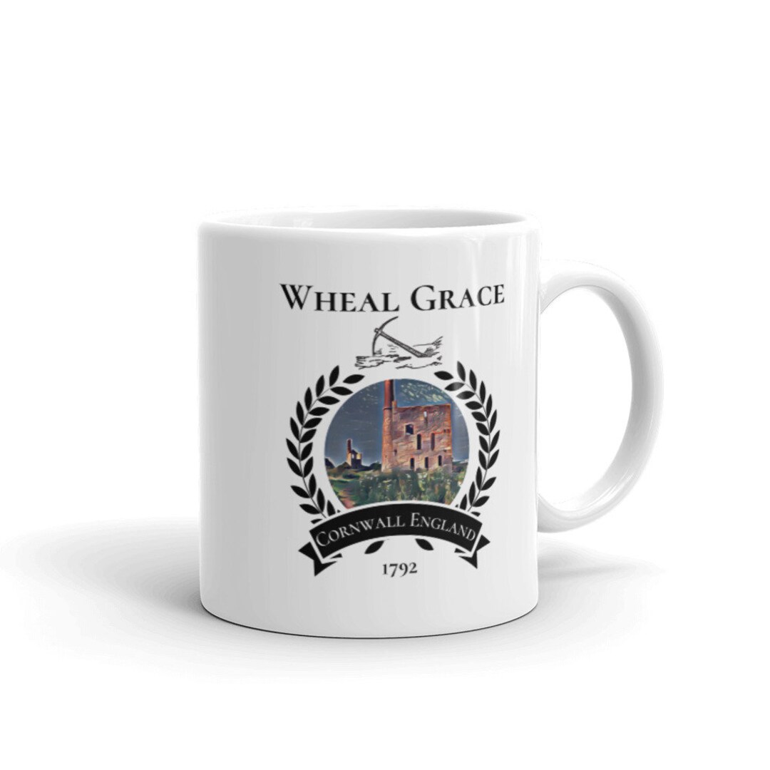 Wheal Grace White Glossy Mug Ross Poldark Mining Literary Gift - Etsy UK