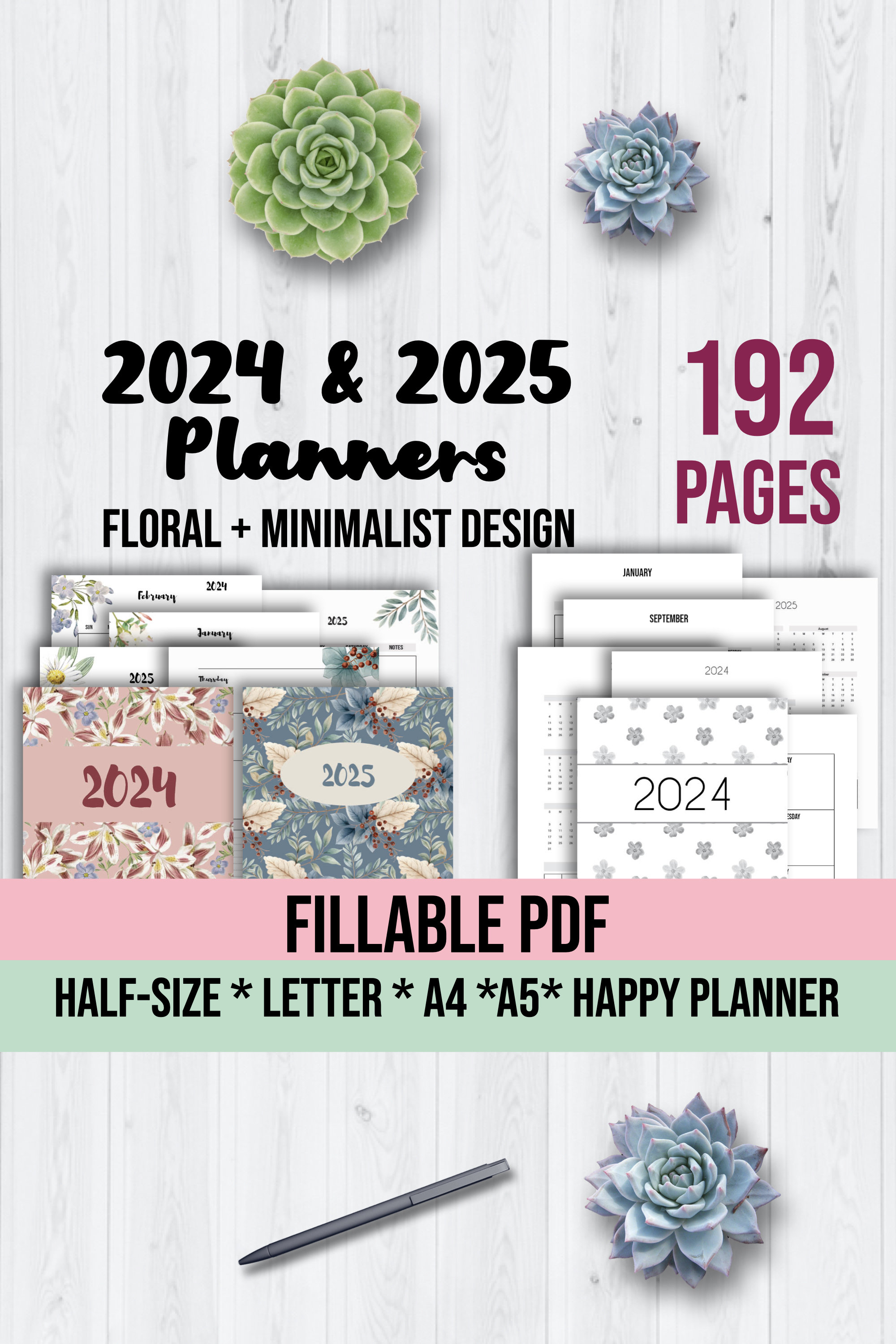 Printable Weekly Planner 2024 2025 | Printable Monthly Planner ...