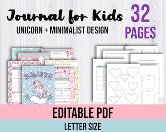 Printable Bullet Journal for Kids for Girls for Boys for | Etsy
