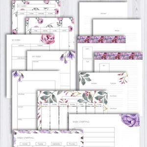 Printable Daily Schedule | Printable Weekly Journal | Printable Monthly ...