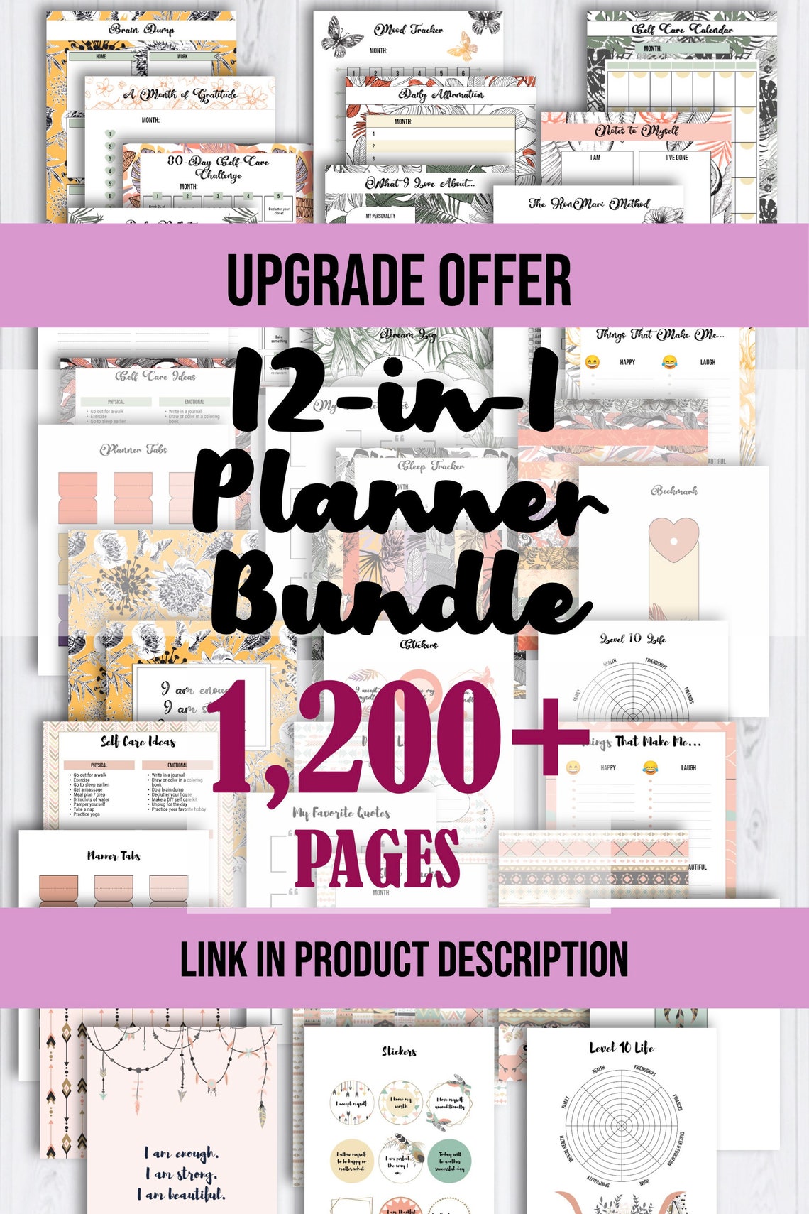 Printable Gratitude Log | Affirmation Planner | Printable Gratitude ...