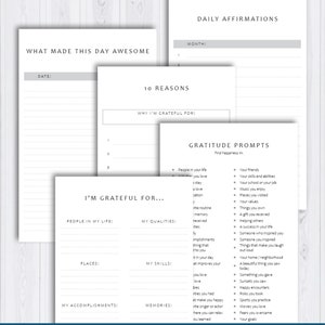 Printable Affirmation Journal Printable Daily Affirmation Planner ...