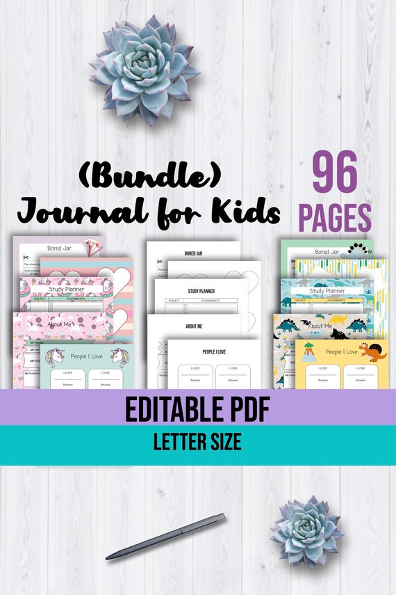 Printable Bullet Journal for Kids for Girls for Boys for | Etsy