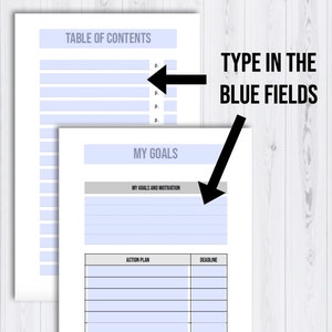 Printable Fitness Gifts | Printable Exercise Log | Printable Meal ...