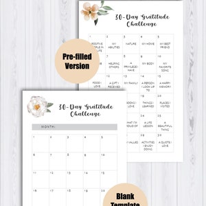 Printable Gratitude Journal | Printable Weekly Affirmation Journal ...