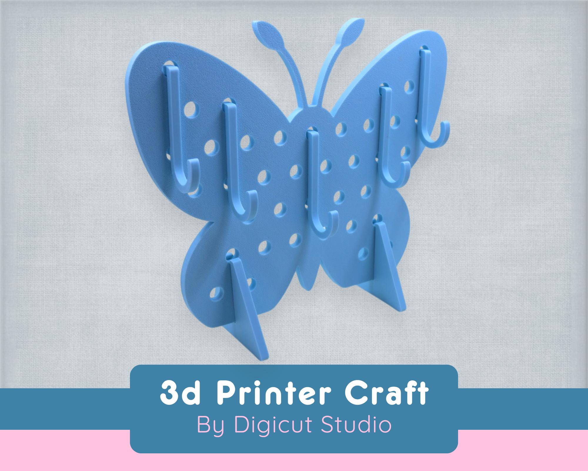 3d Printing Mini Butterfly Pegboard STL File. Bedside Peg Board STL. 3d ...