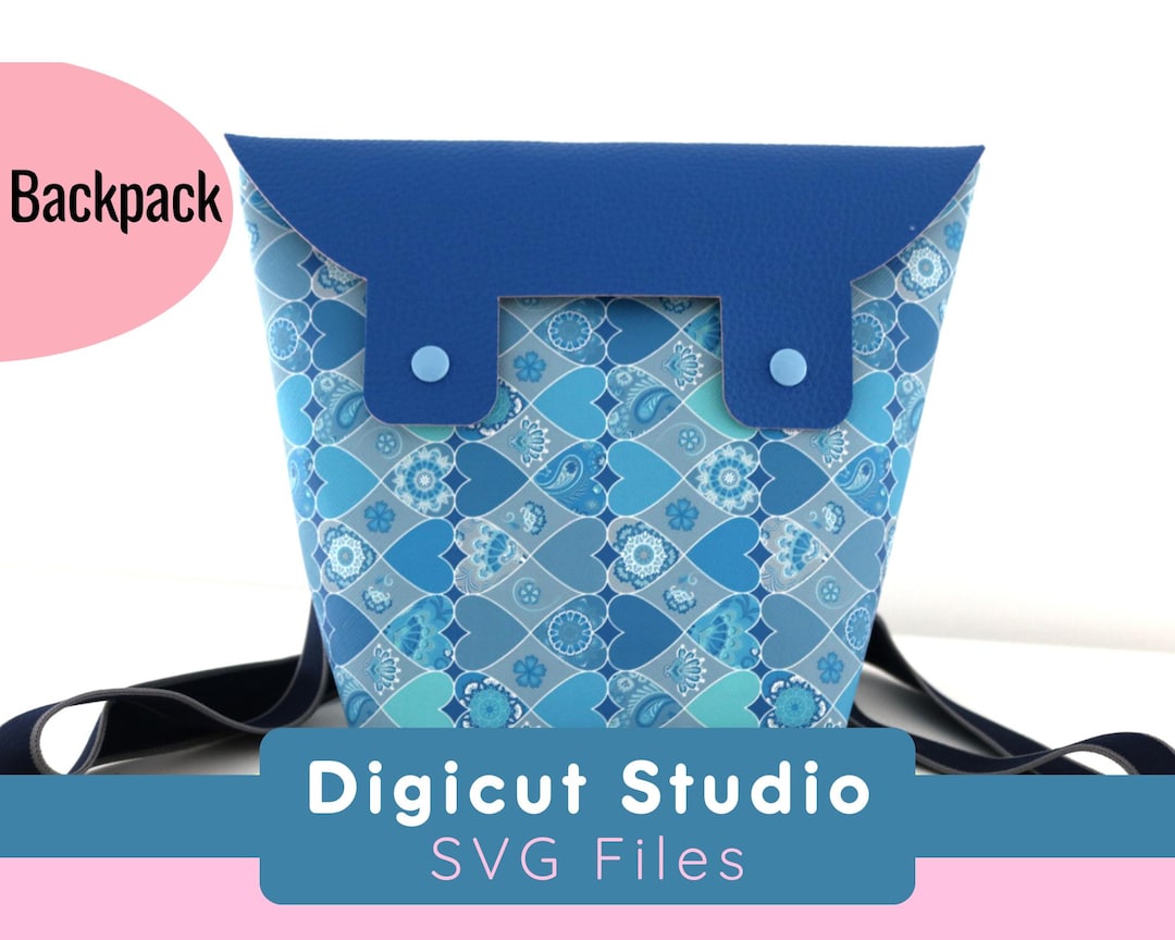 Backpack Template SVG Cutting File. Long Mat Project. Girls Backpack ...