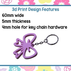 3d Printing Bow Key Chain STL File. DIY Key Chain. Pretty Bow 3d Print ...