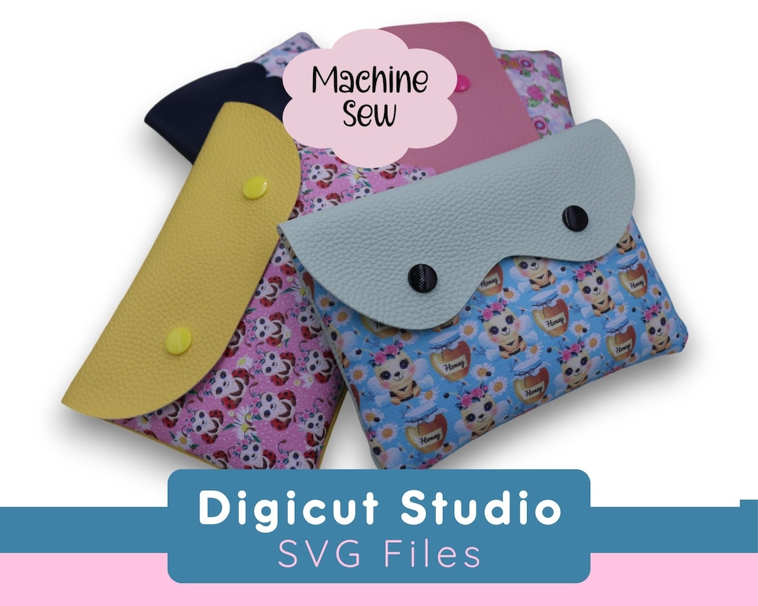 Simple Sewing Project. Small Clutch SVG. 4 Variations. Sewing Pouch Svg ...
