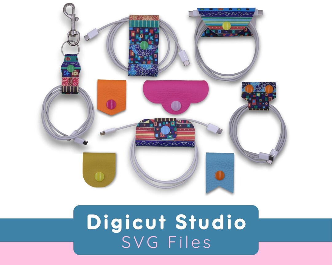 Cable Keepers SVG. Key Chain Cord Holder Svg. Ear Bud Holder. Cable ...