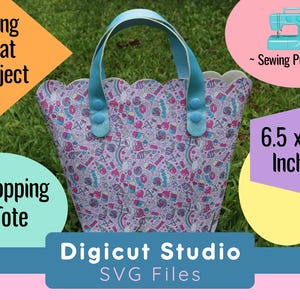 Long Mat Project. Shopping Tote SVG. Ladies Tote Svg. Tween Bag Svg. Lunch Bag Svg. Sewing ...